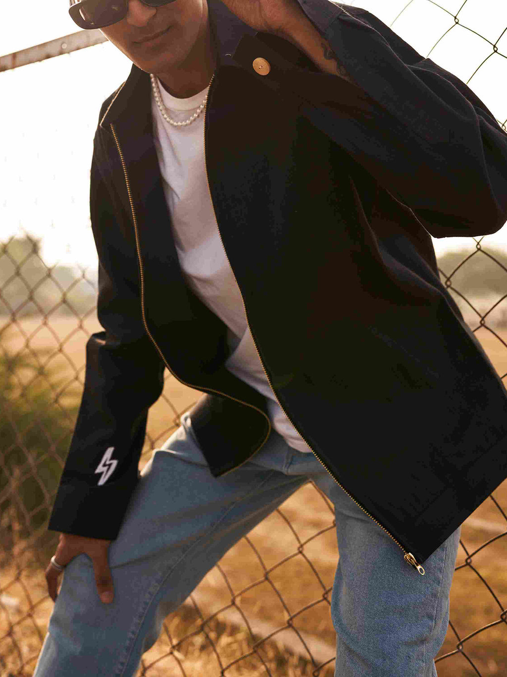 Flourish Men’s Jackets – Cotton The Black Storm Shacket for Casual