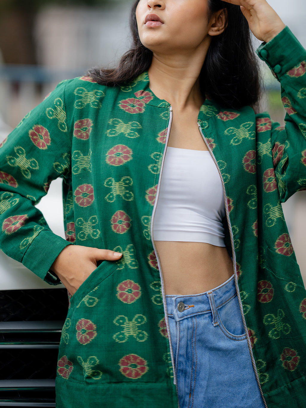 Flourish Women’s Jackets – Cotton Green Tribe Jacket for All Occasions