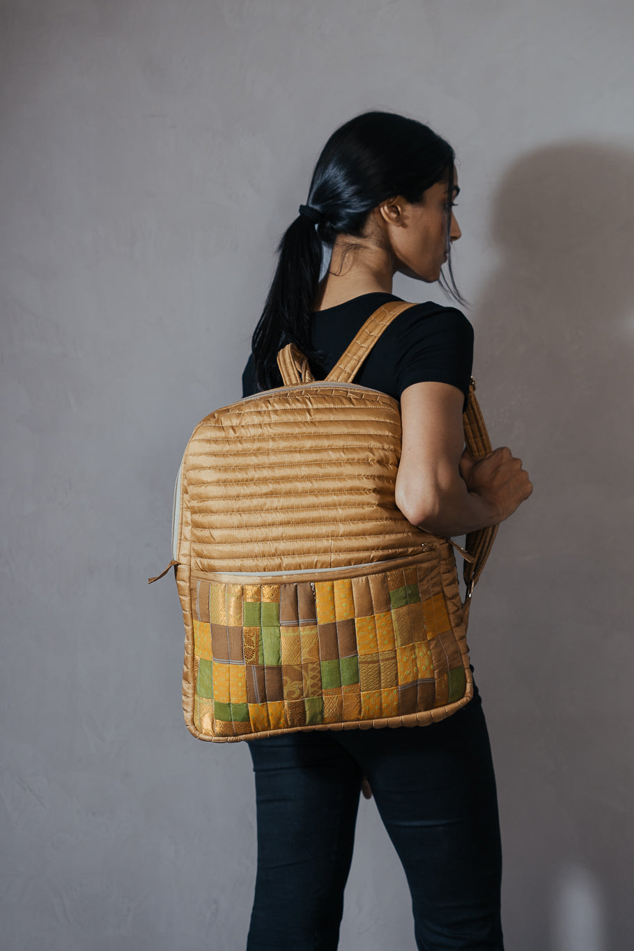 Flourish Backpacks – Stylish and Versatile Reshma Grande Backpack Champagne for Travel, Work and ...