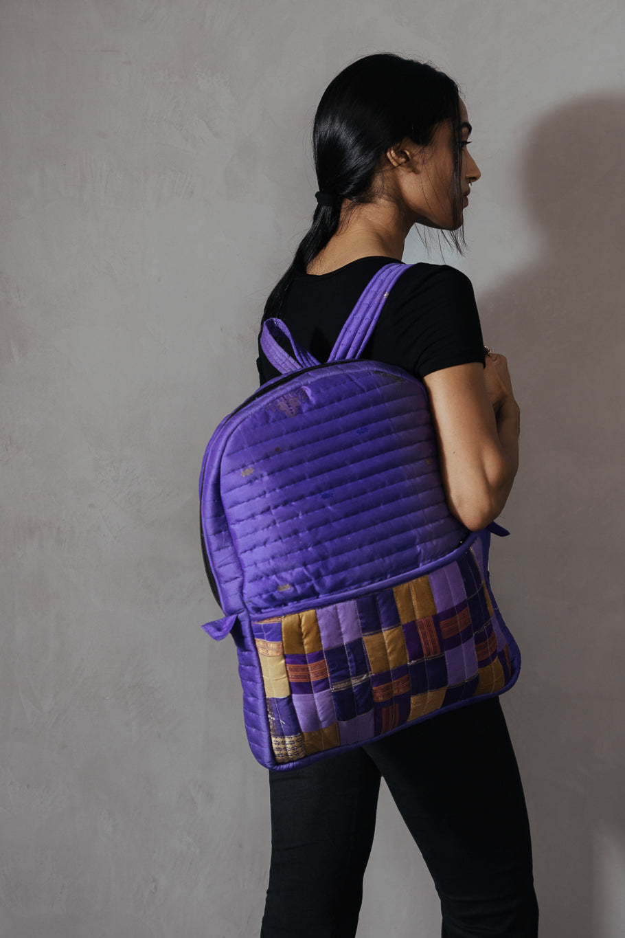 Flourish Backpacks – Stylish and Versatile Reshma Grande Backpack Purple for Travel, Work and School
