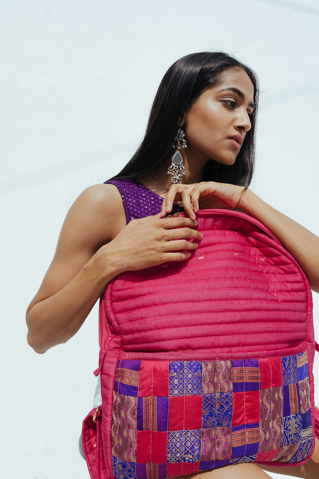 Flourish Backpacks – Stylish and Versatile Reshma Grande Backpack Rani Pink for Travel, Work and ...