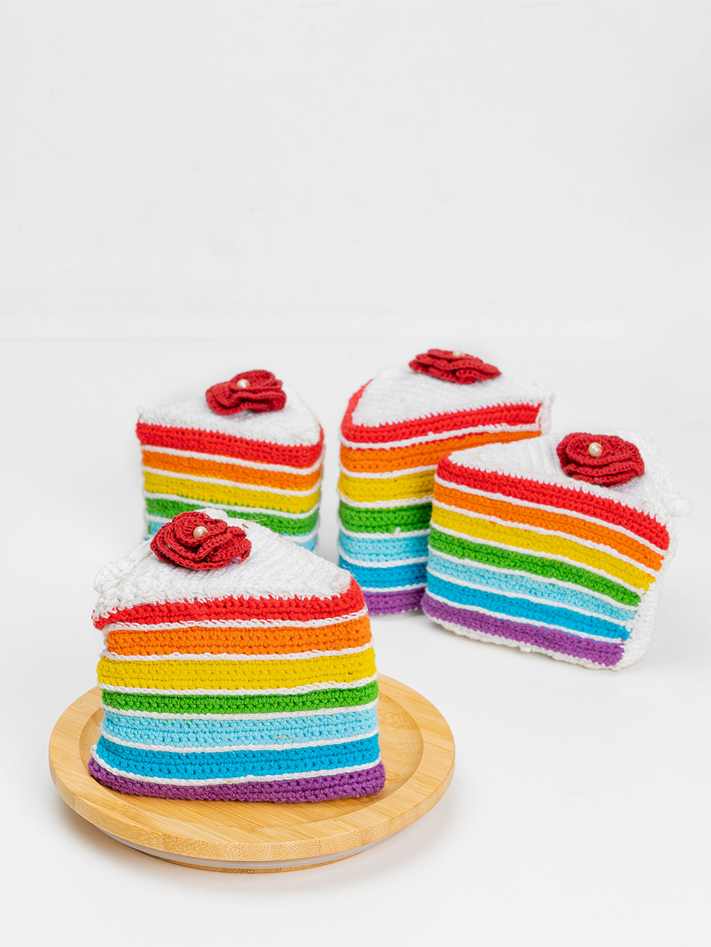 Rainbow Cake in a Basket Soft Toys | Shop Huggable & adorable ...