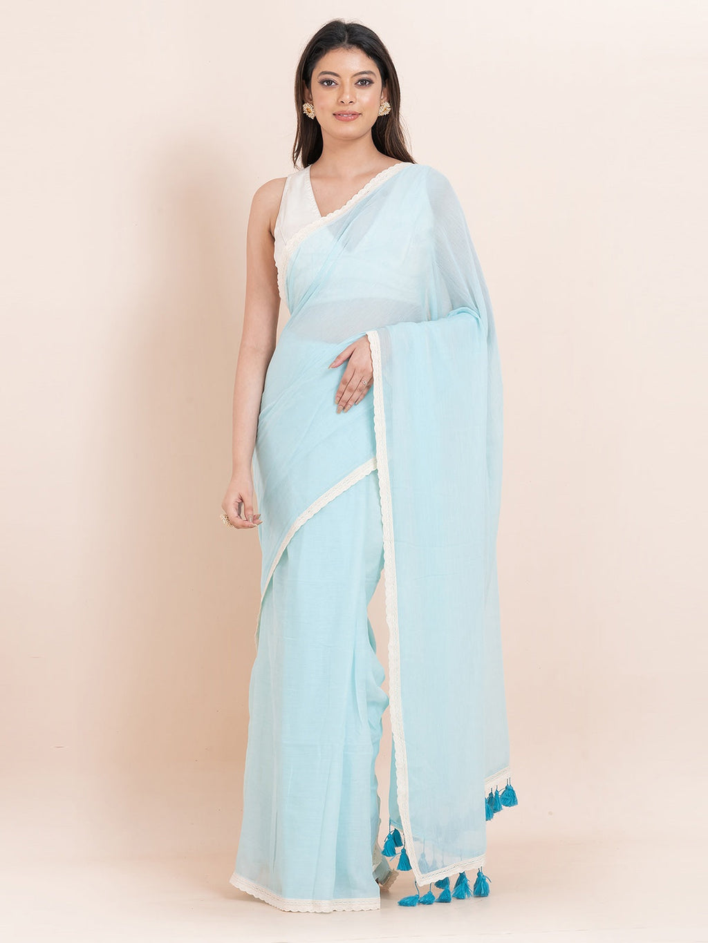 Flourish Women’s Saree – Cotton Saree for casual wear