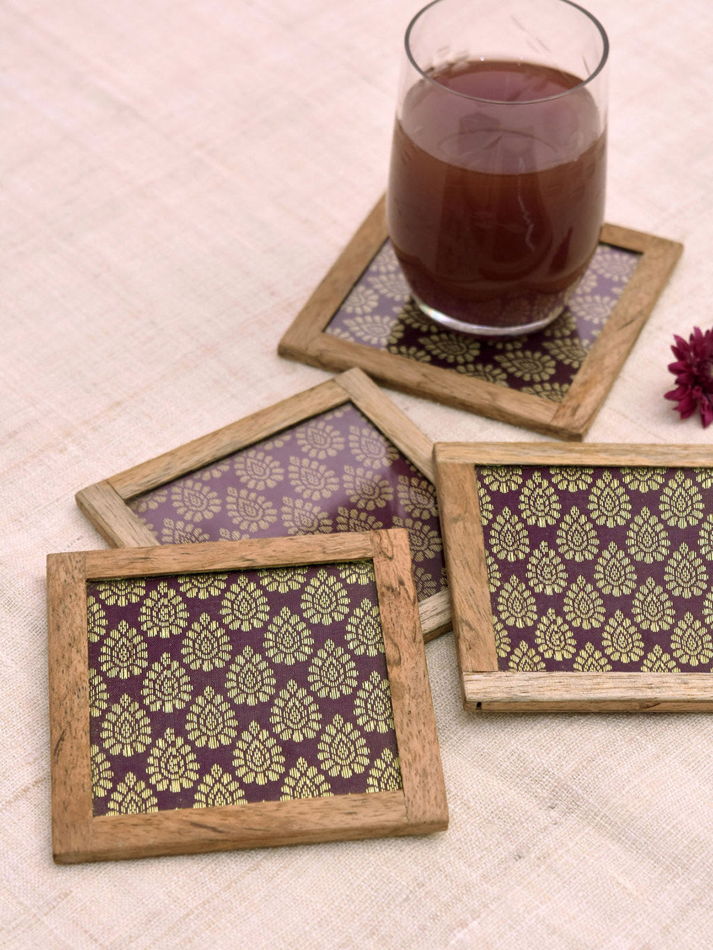 Blended Silk Coaster Sets | Shop Stylish and Functional Designs at Flourish