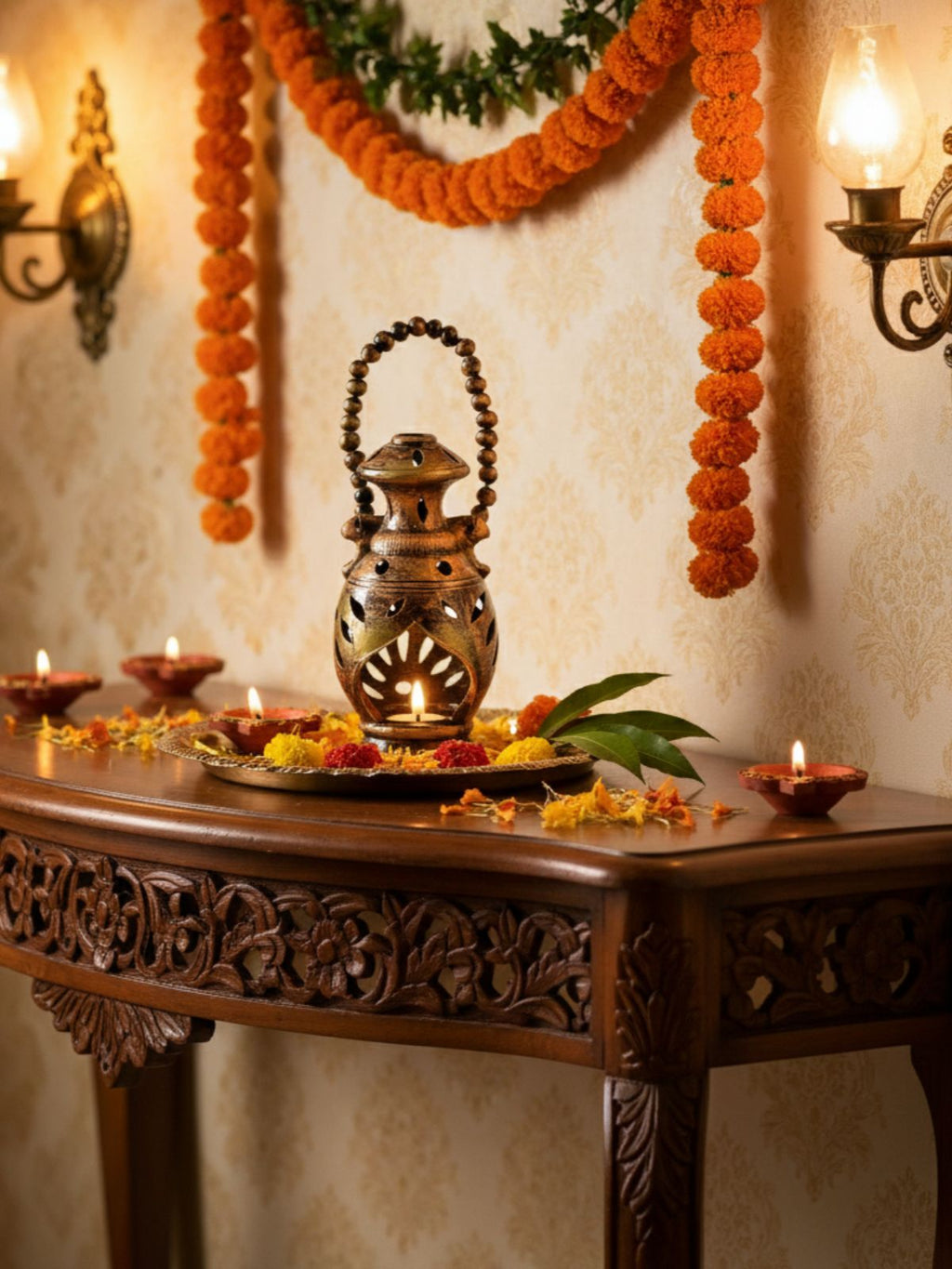 Illuminate Your Home with the Divine Charm of Altain Medium Table Shade ...