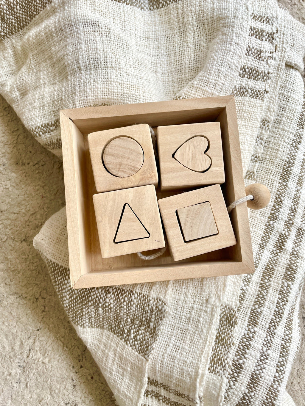 Birch Shapes Lacing Toy - Natural | Explore Engaging, Educational ...
