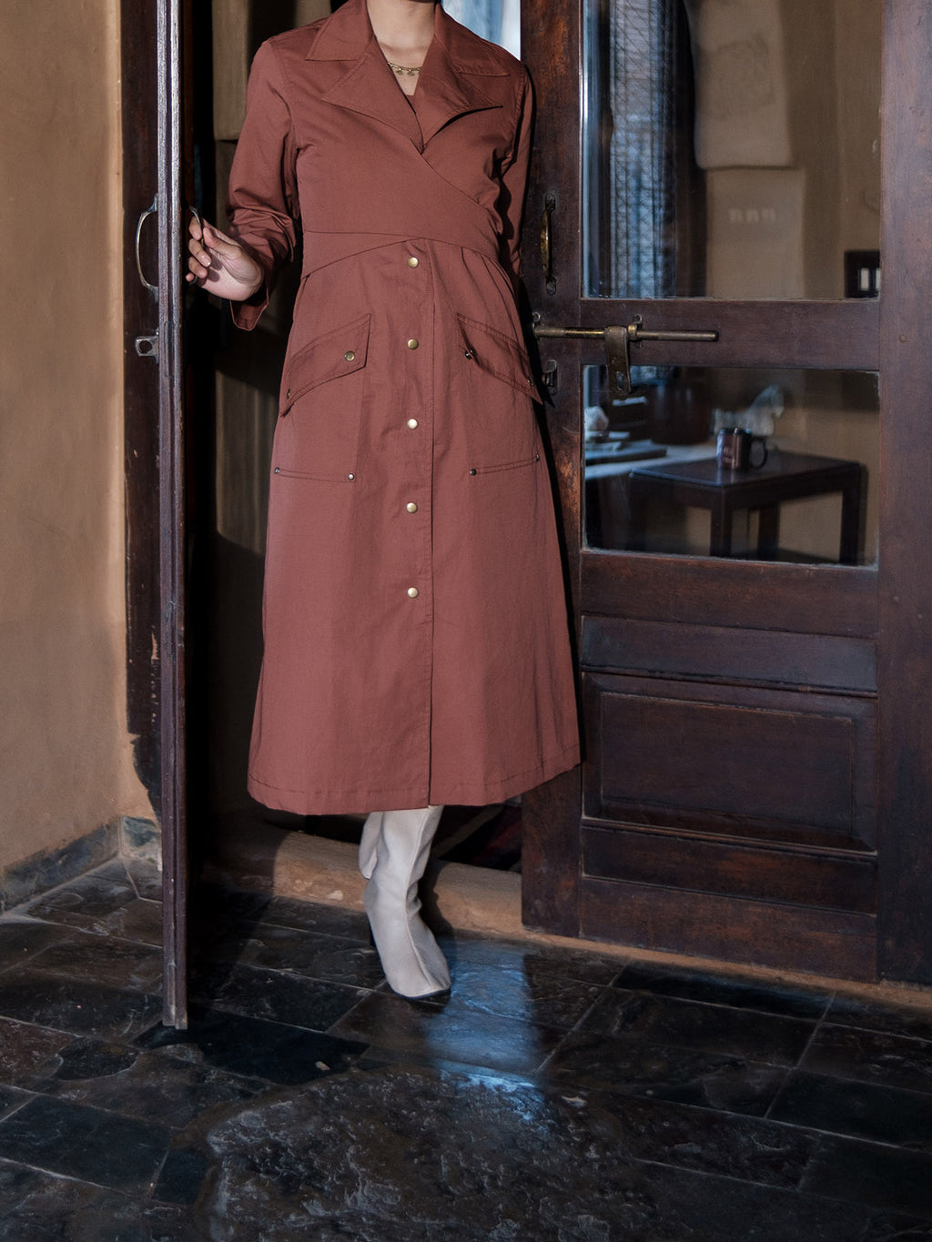 Shop Women Dresses at Flourish – Solid Copenhagen Trench Copper for ...