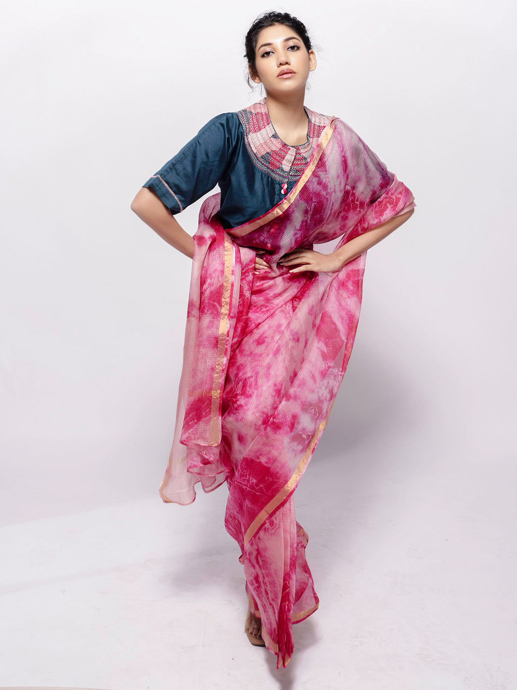 Flourish Women’s Saree – Silk Saree for Casual Wear