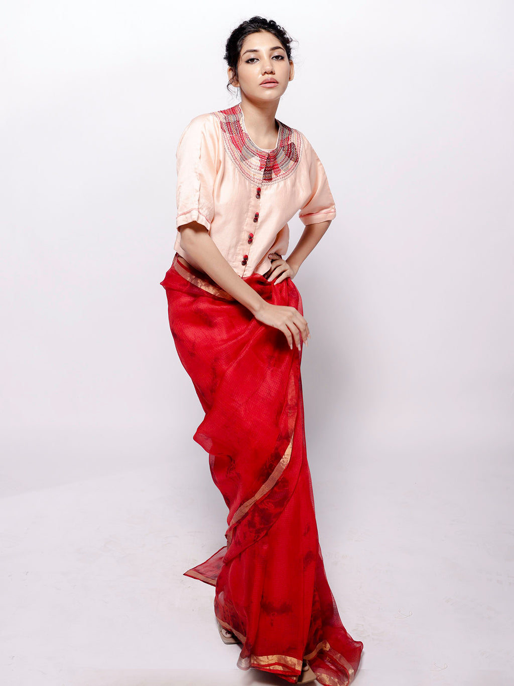 Flourish Women’s Saree – Silk Saree for Casual Wear