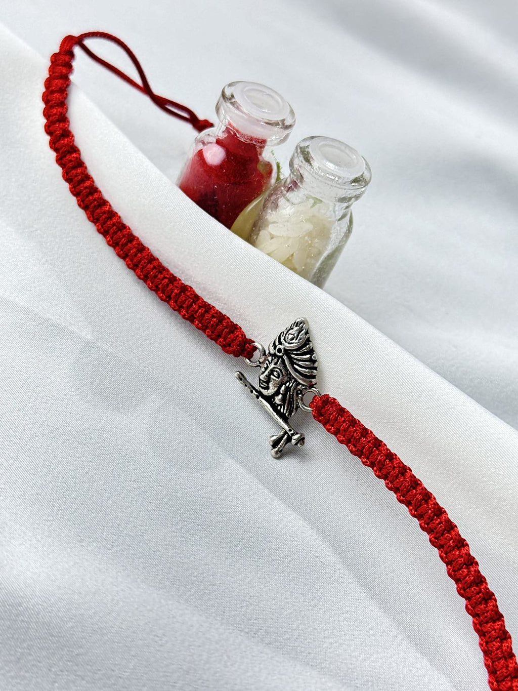 Divine Krishna 92.5 Silver Rakhi – Flourish