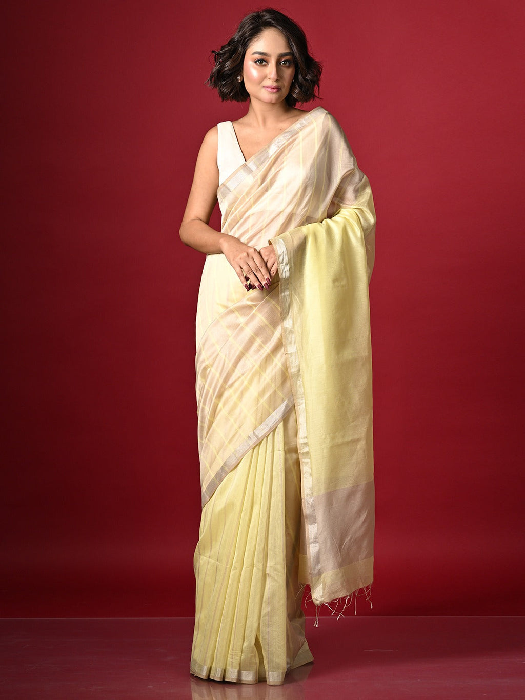 Flourish Women’s Saree – Silk Cotton Handwoven Maheshwari Saree for ...