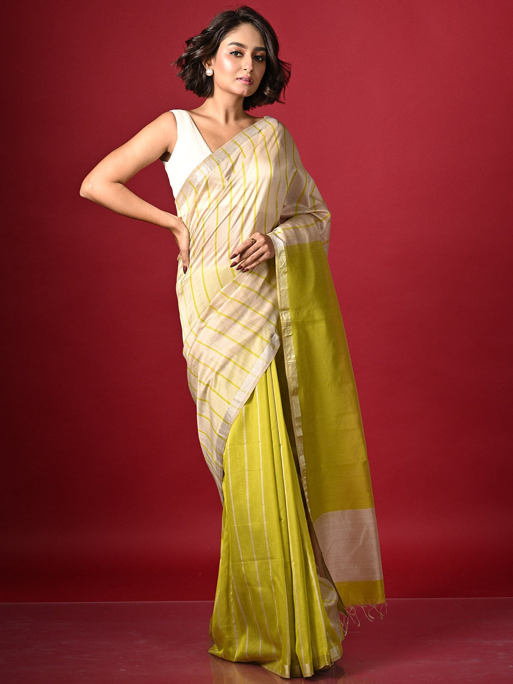 Flourish Women’s Saree – Silk Cotton Handwoven Maheshwari Saree for ...