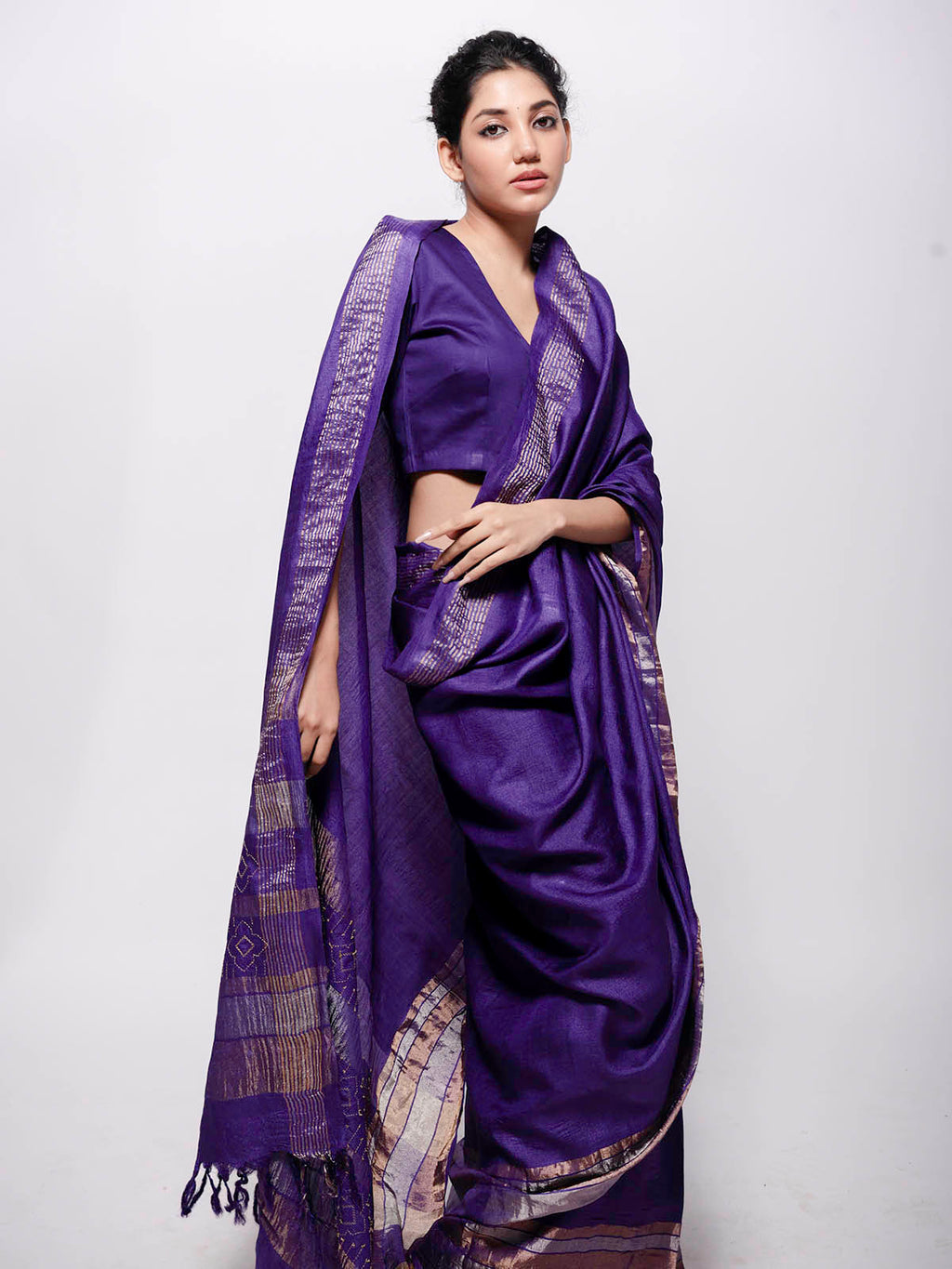 Flourish Women’s Saree – Silk Saree for Casual Wear