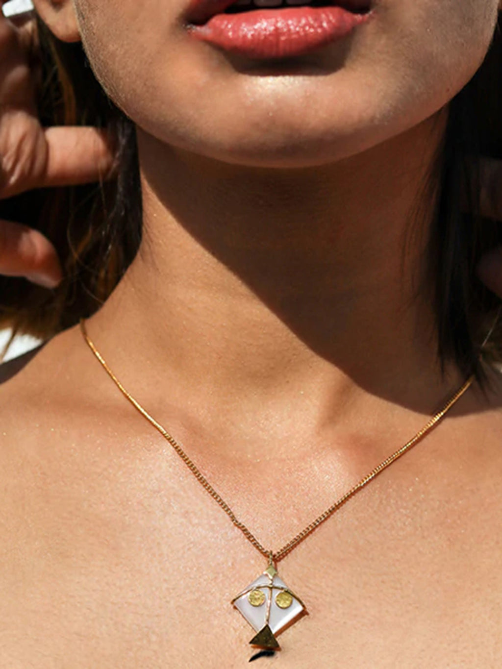 Flourish Necklaces – Hand Crafted Hand made PATANG Two Eye Pendant for ...