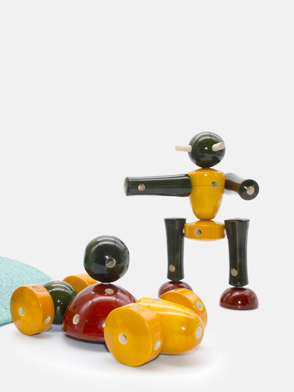 Gola Dandi Wooden Blocks Natural Dye Lac finish Build and Play Kits ...