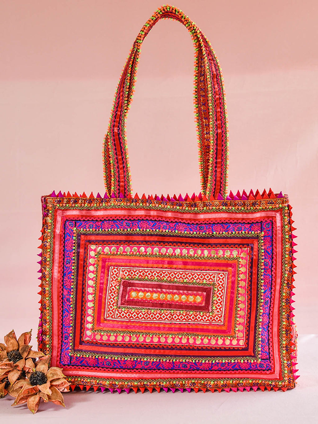 Buy PABI Large Bag Pink - Flourish
